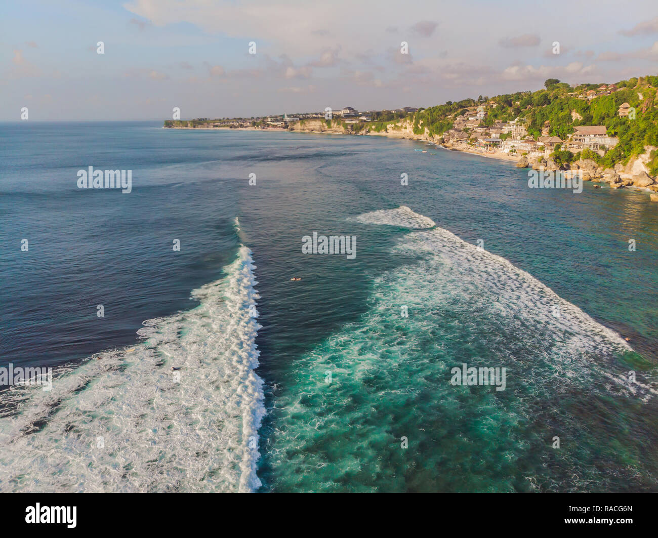 Aerial shot. Photos from the drone. Beach Dreamland Bali Indonesia ...