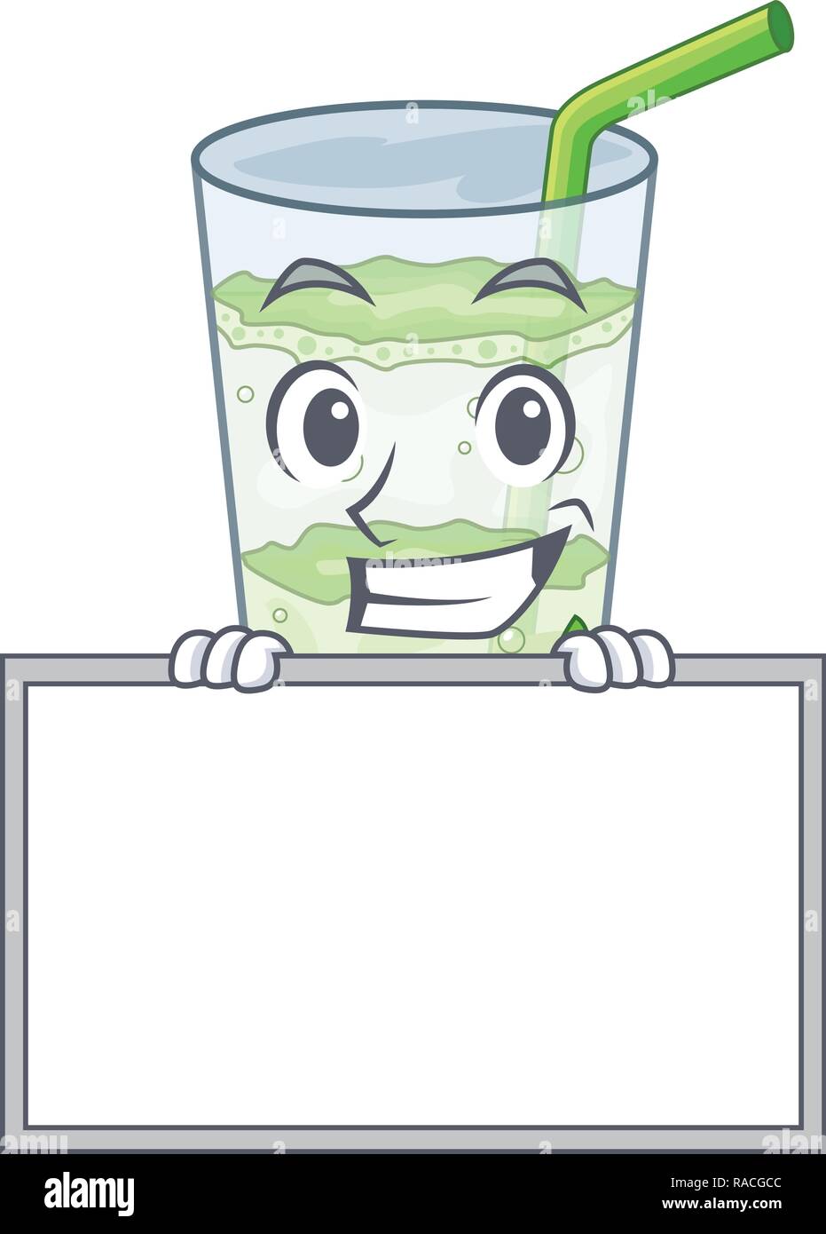 Grinning with board fresh lassi bhang in glas cartoon Stock Vector ...