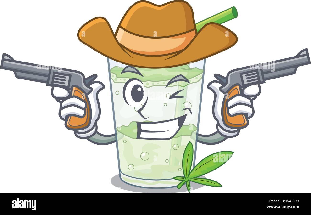 Cowboy fresh lassi bhang in glas cartoon Stock Vector Image & Art - Alamy