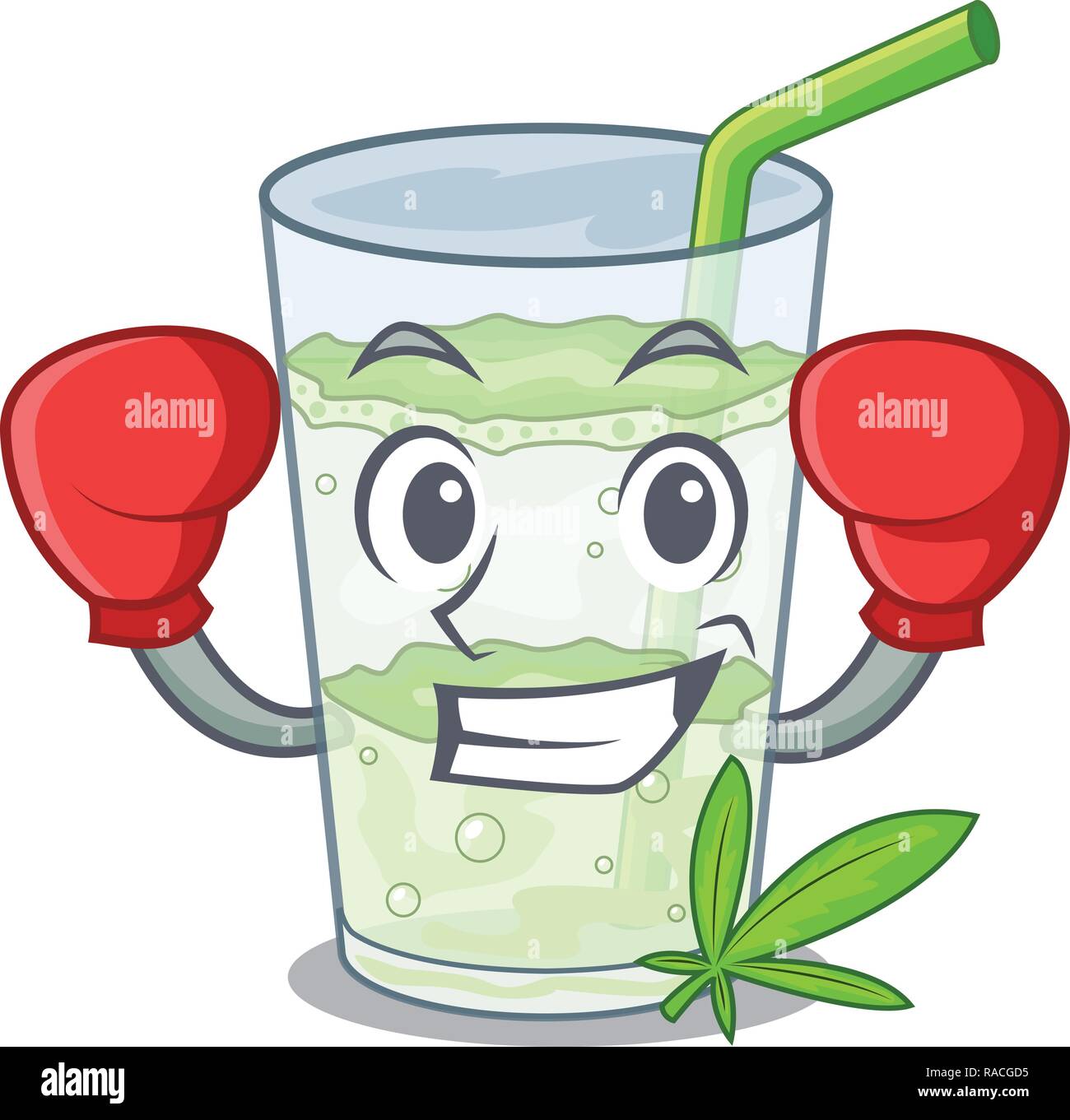 Boxing fresh lassi bhang in glas cartoon Stock Vector Image & Art - Alamy