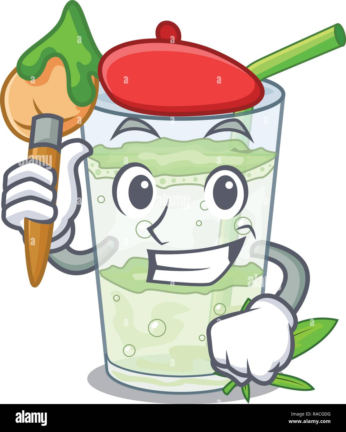 Artist fresh lassi bhang in glas cartoon Stock Vector Image & Art - Alamy