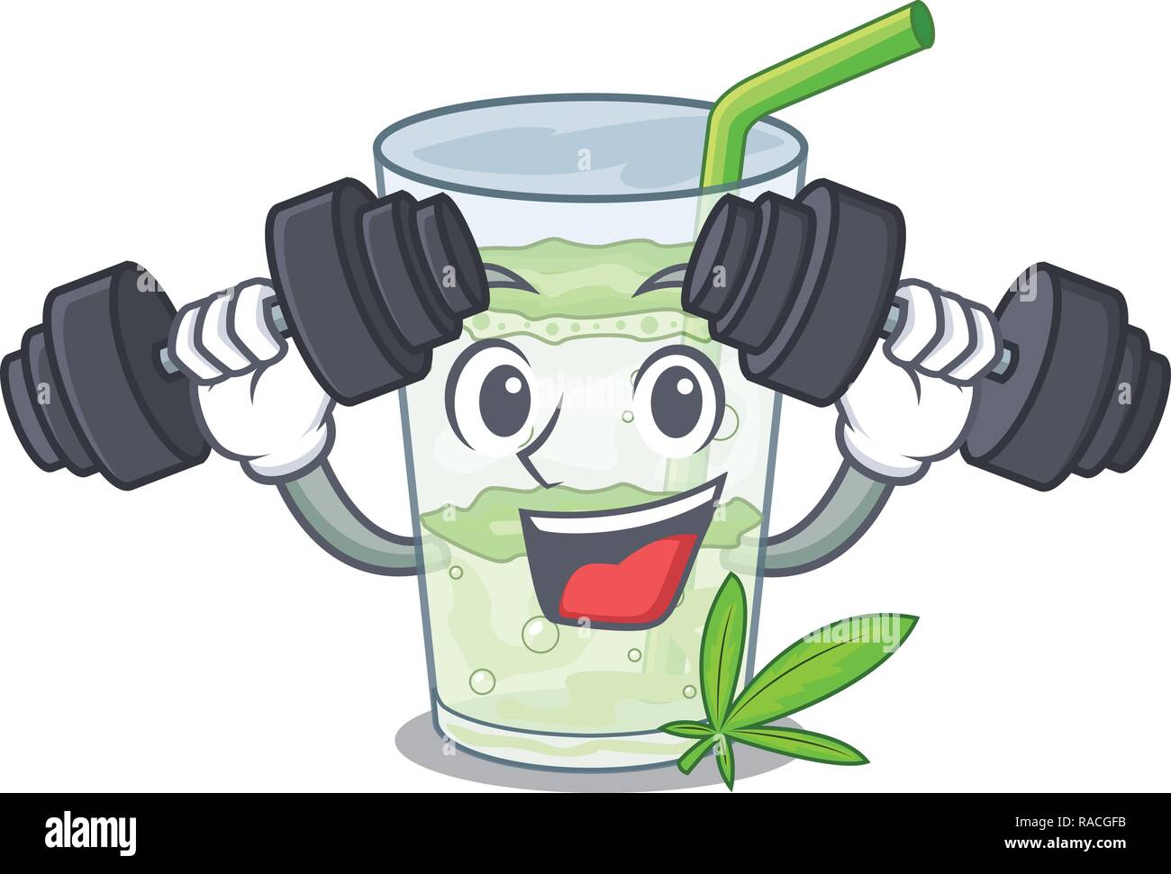 Fitness fresh lassi bhang in glas cartoon Stock Vector Image & Art - Alamy