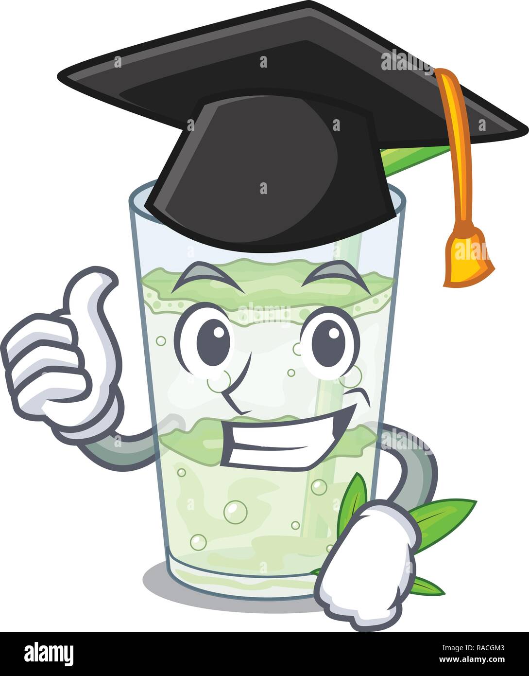 Graduation Lassi juice bhang in botlo character Stock Vector Image ...