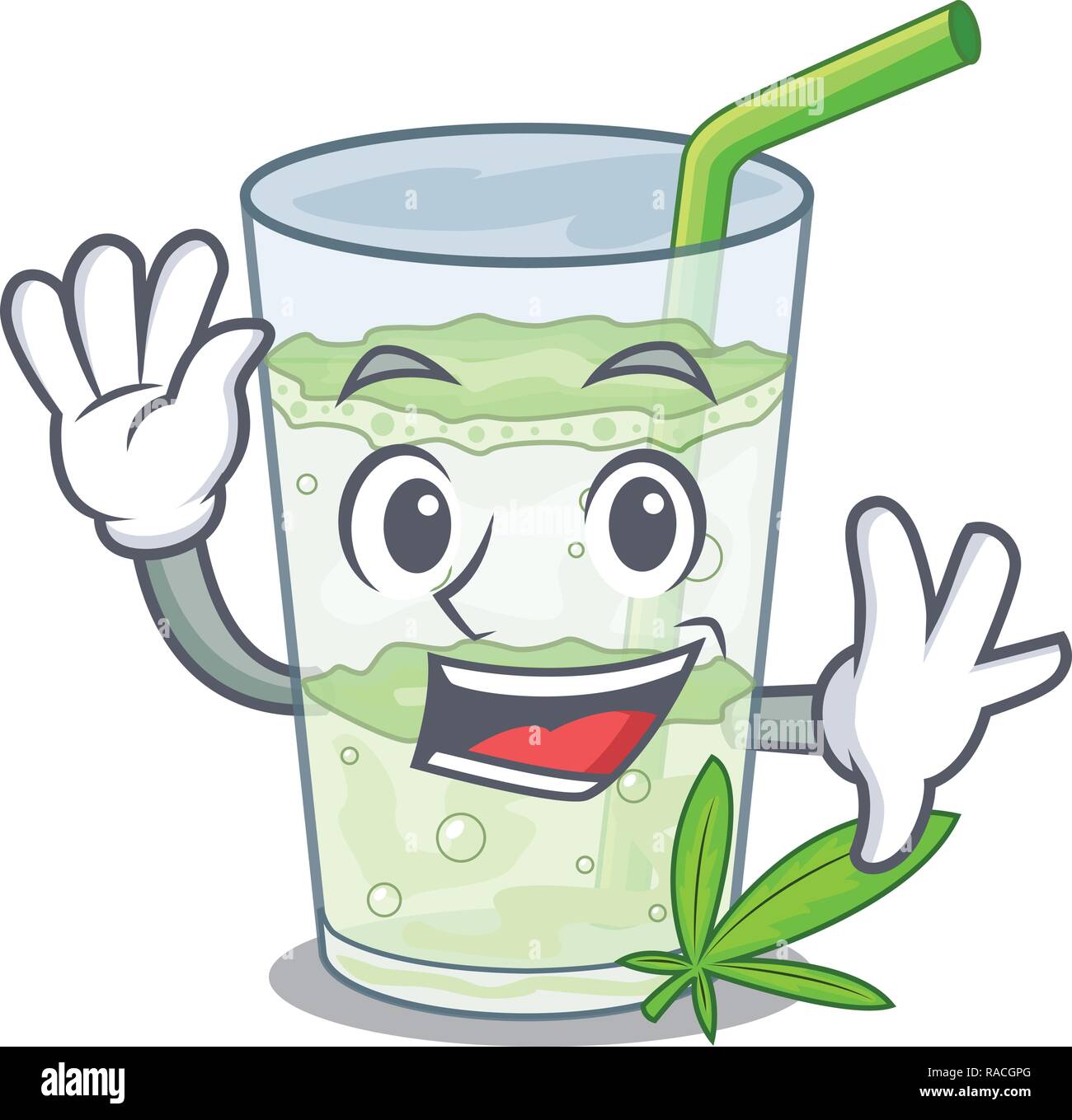Waving Lassi juice bhang in botlo character Stock Vector Image & Art ...