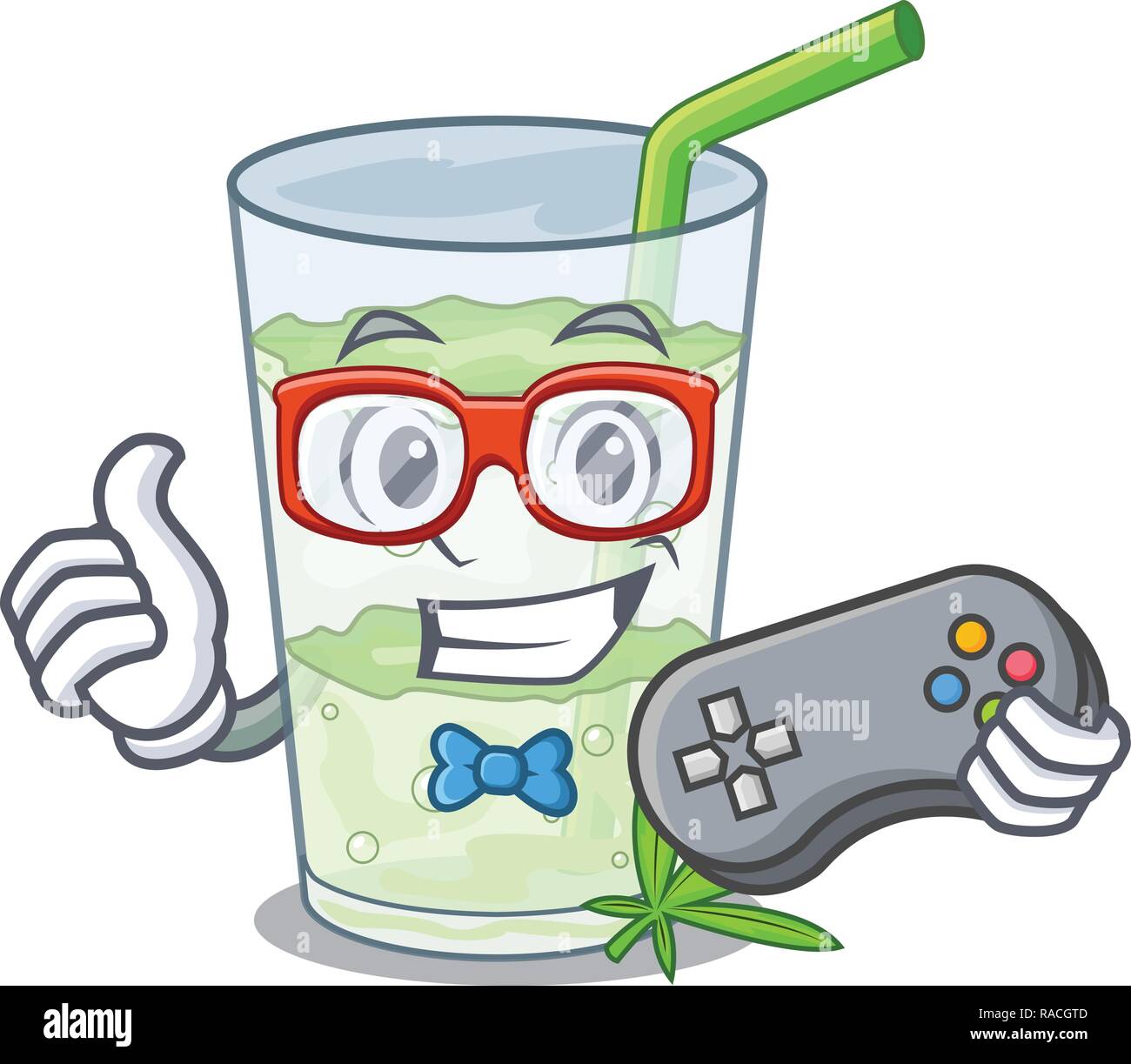 Gamer water lassi bhang in character cup Stock Vector Image & Art - Alamy