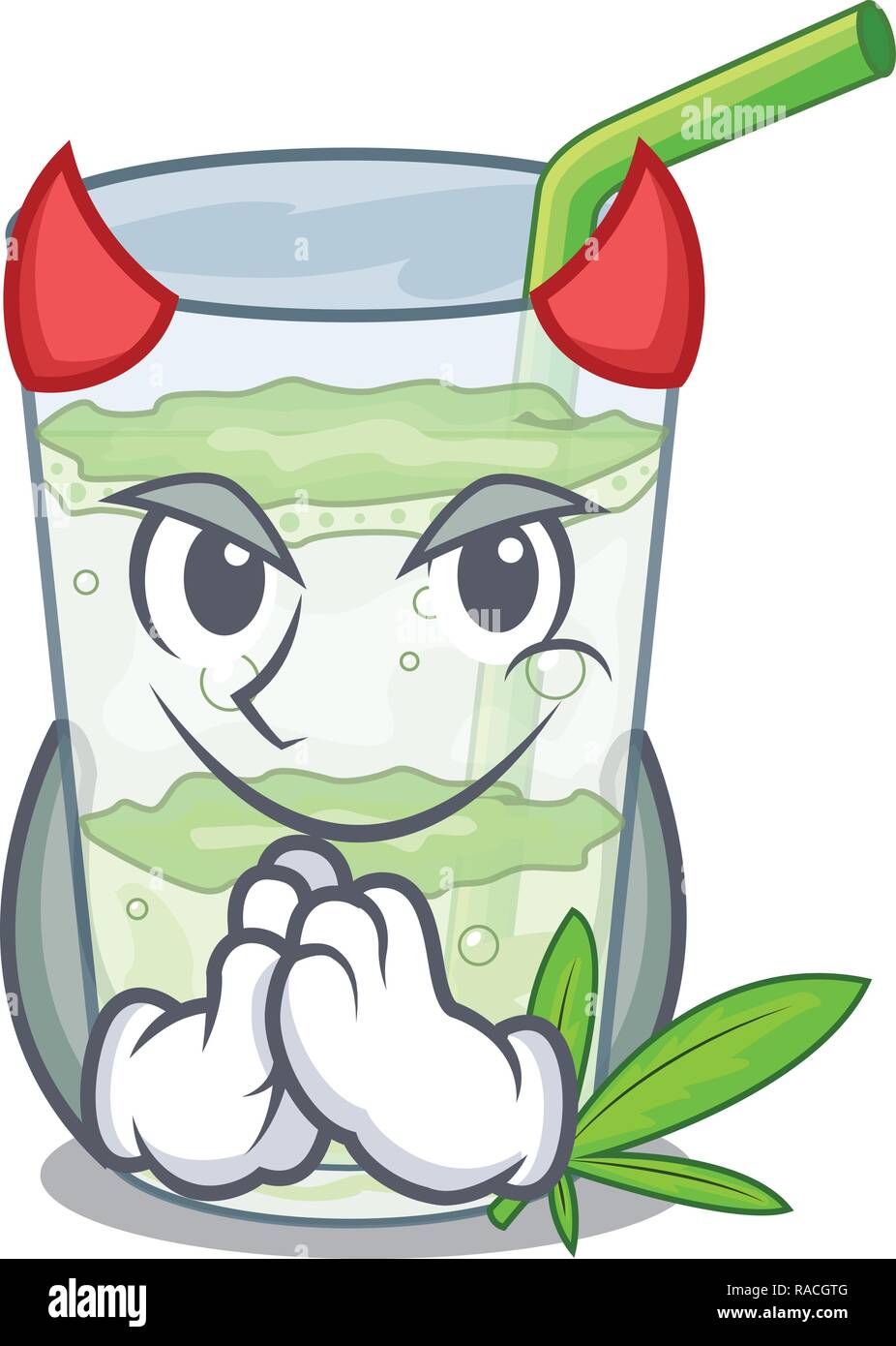 Devil water lassi bhang in character cup Stock Vector Image & Art - Alamy