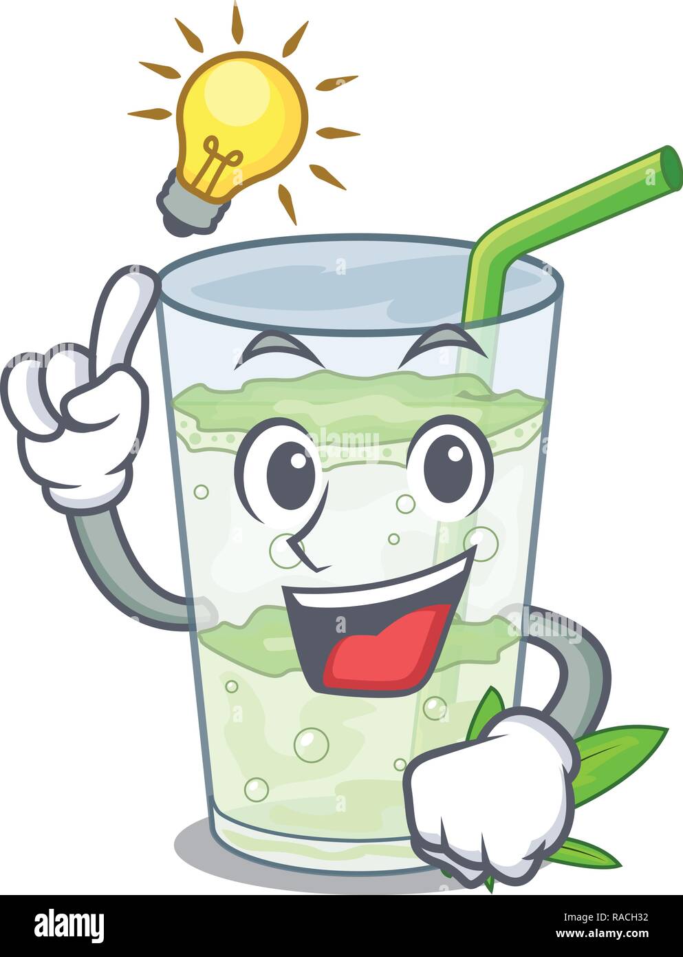 Have an idea juice lassi bhang isolated on mascot Stock Vector Image ...