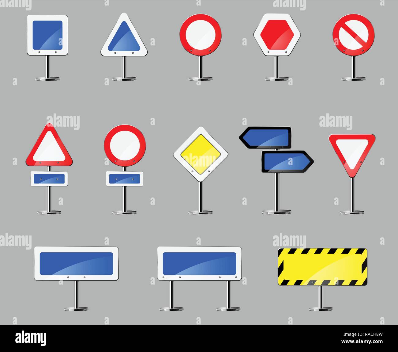 Color road signboard Stock Vector Image & Art - Alamy