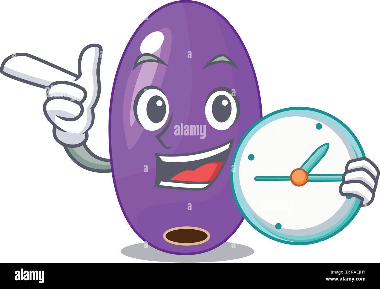 Food in shape clock Stock Vector Images - Alamy
