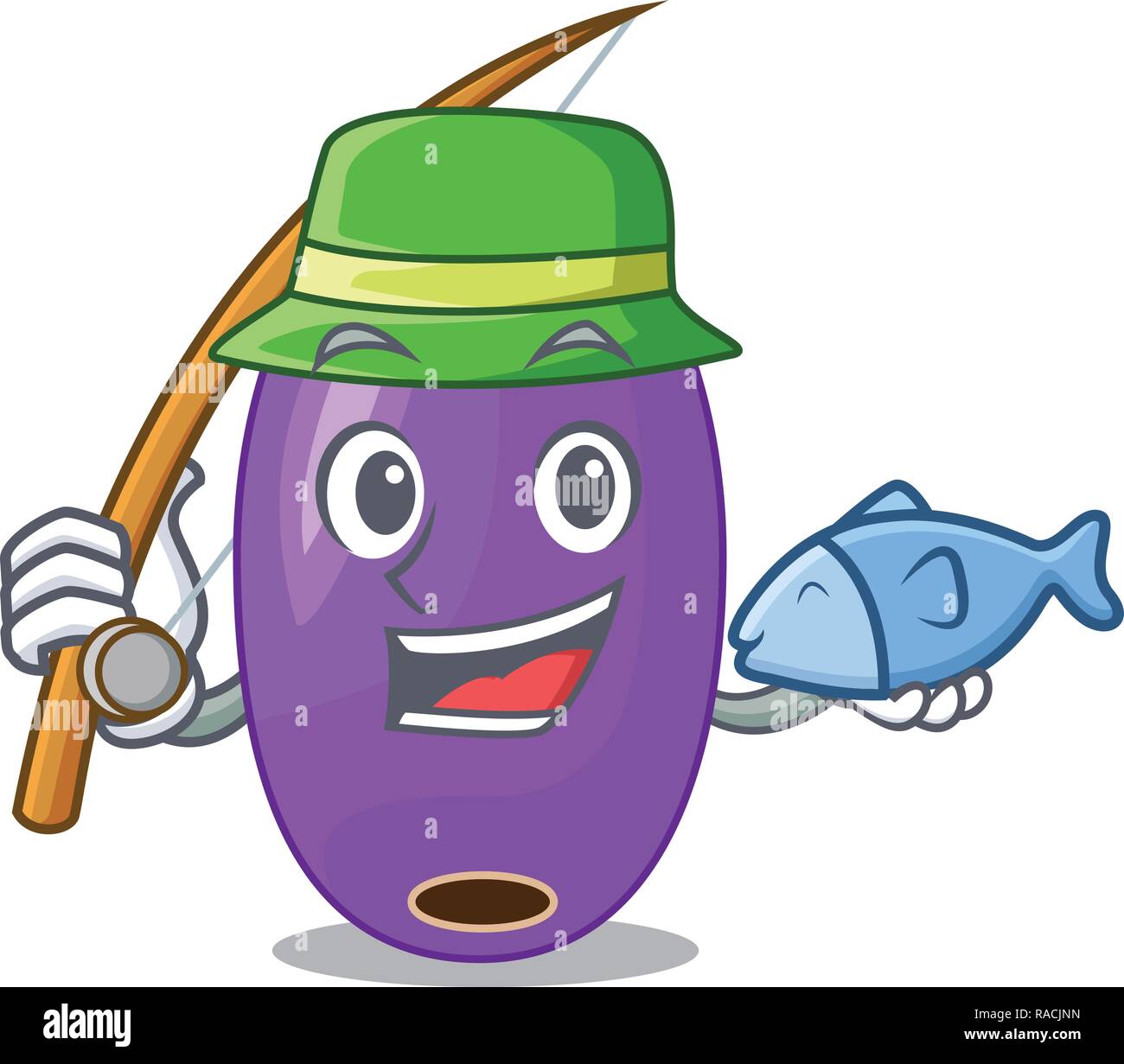 Fishing fruit jambolan in a cartoon basket Stock Vector Image & Art - Alamy
