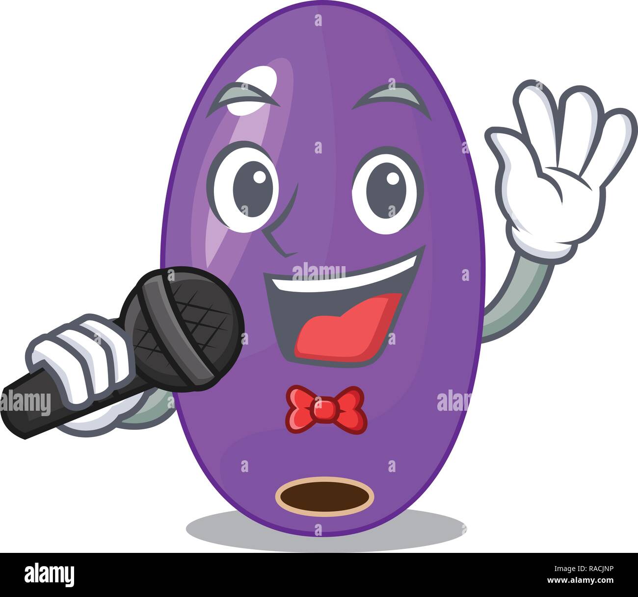 Singing fruit jambolan in a cartoon basket Stock Vector Image & Art - Alamy