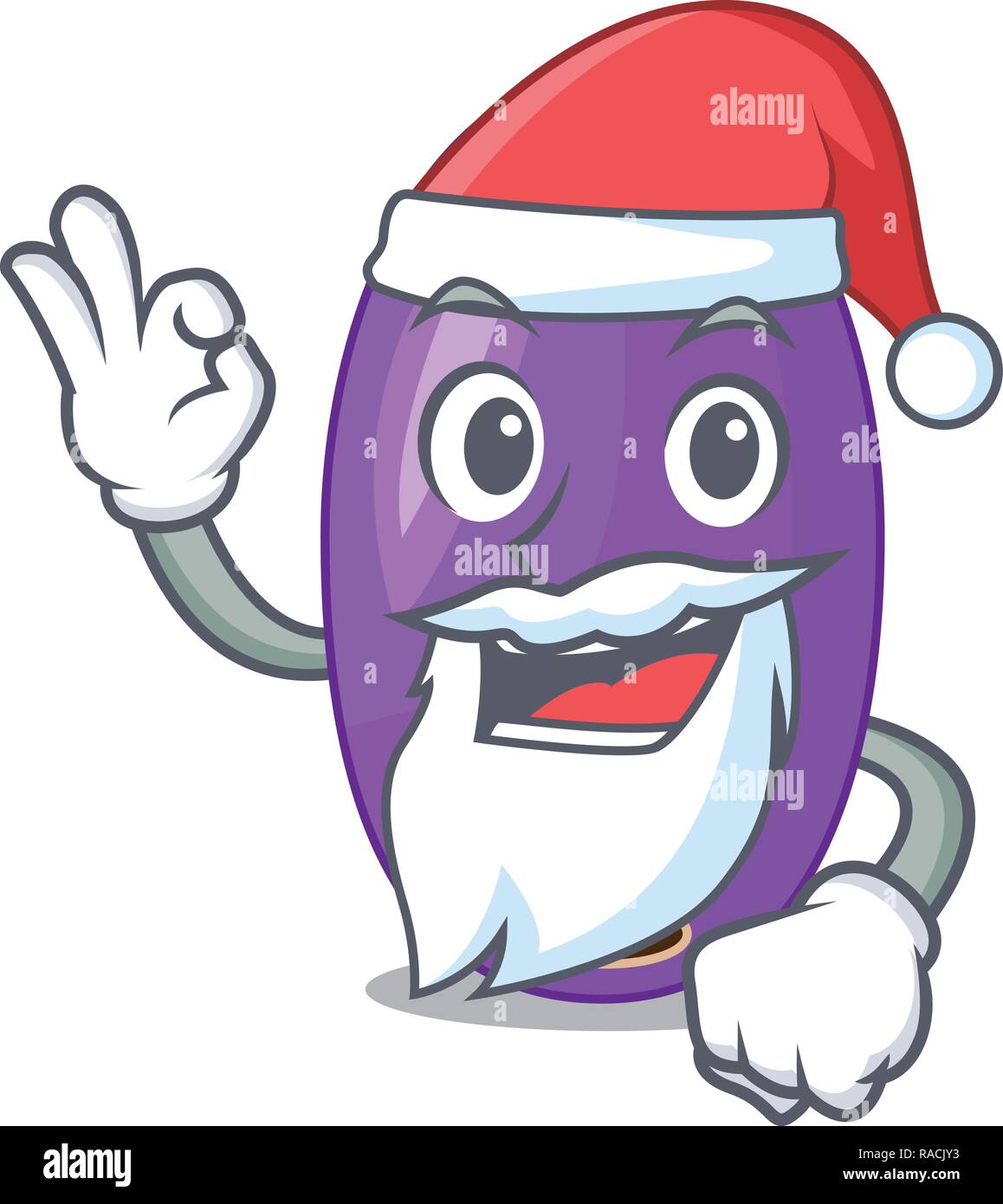 Santa fruit jambolan isolated in the mascot Stock Vector Image & Art ...