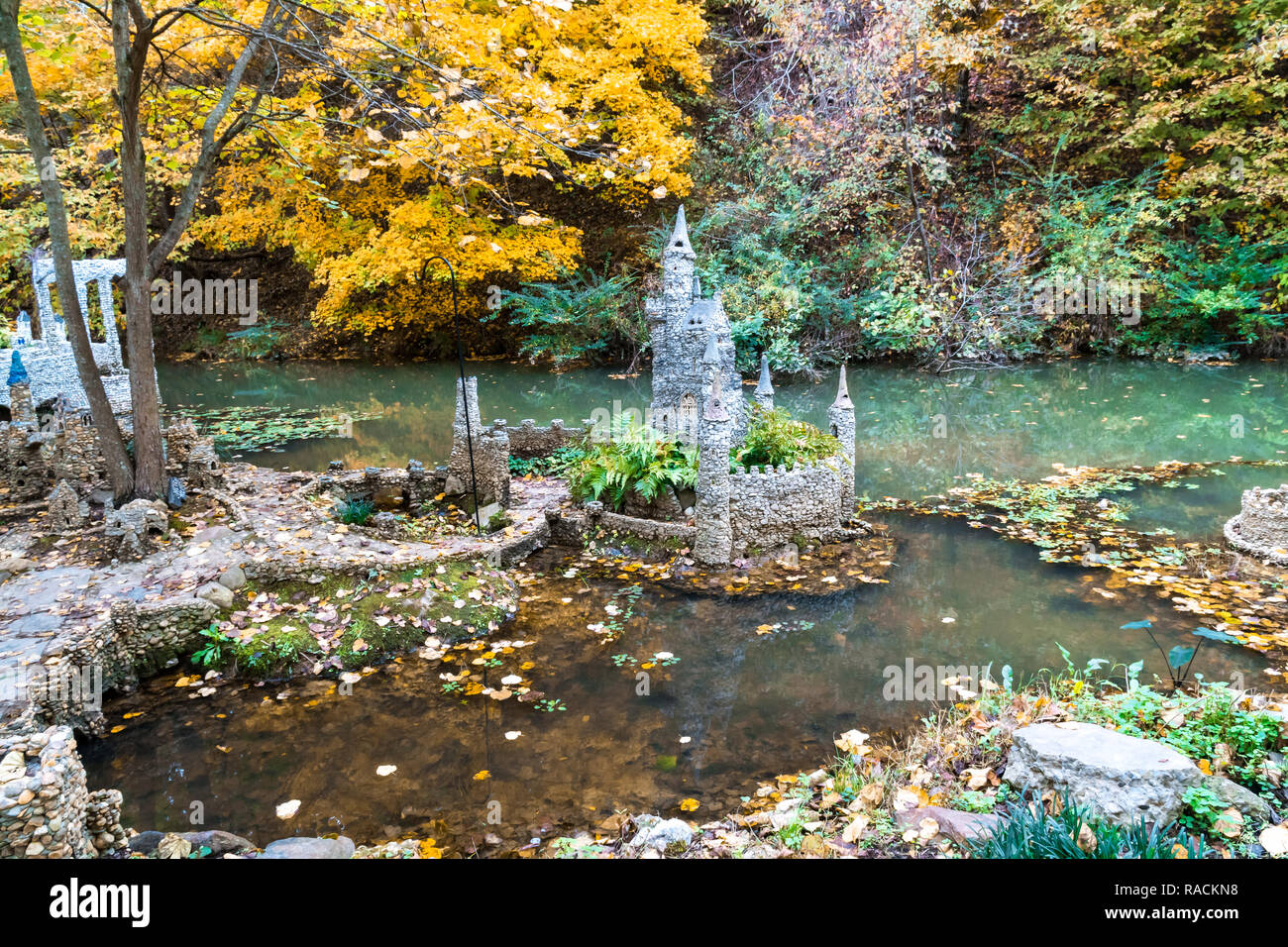 View of miniature versions of famous buildings around the world ...