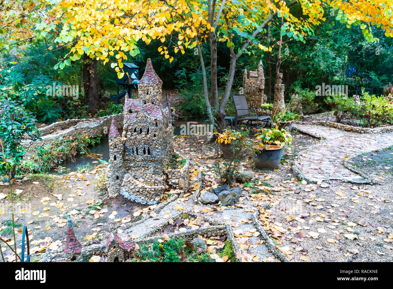 View of miniature versions of famous buildings around the world ...