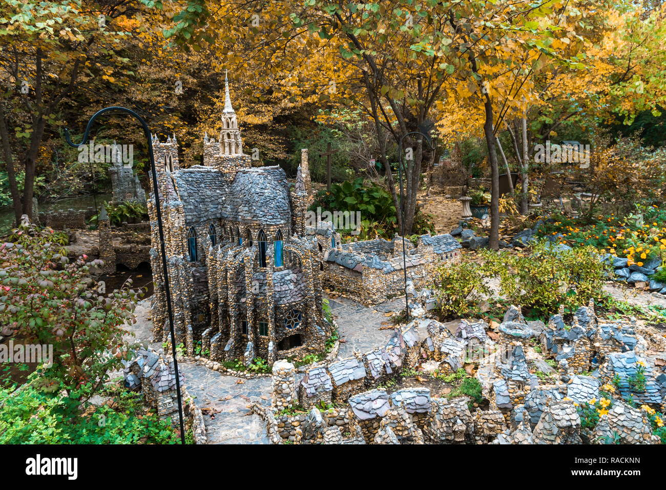 View of miniature versions of famous buildings around the world ...