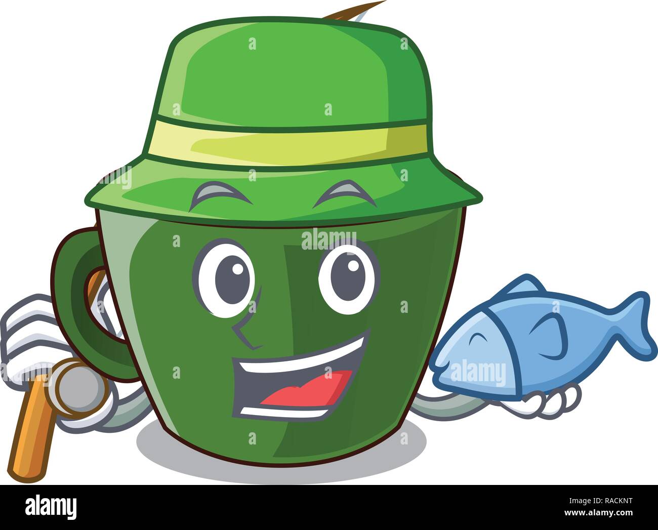 Fishing Indian masala tea in cartoon cup Stock Vector Image & Art - Alamy