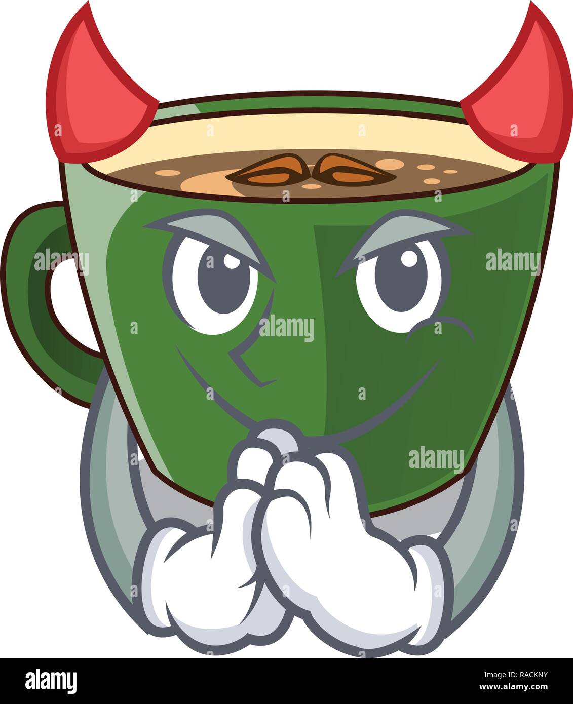 Devil Indian masala tea in cartoon cup Stock Vector Image & Art - Alamy