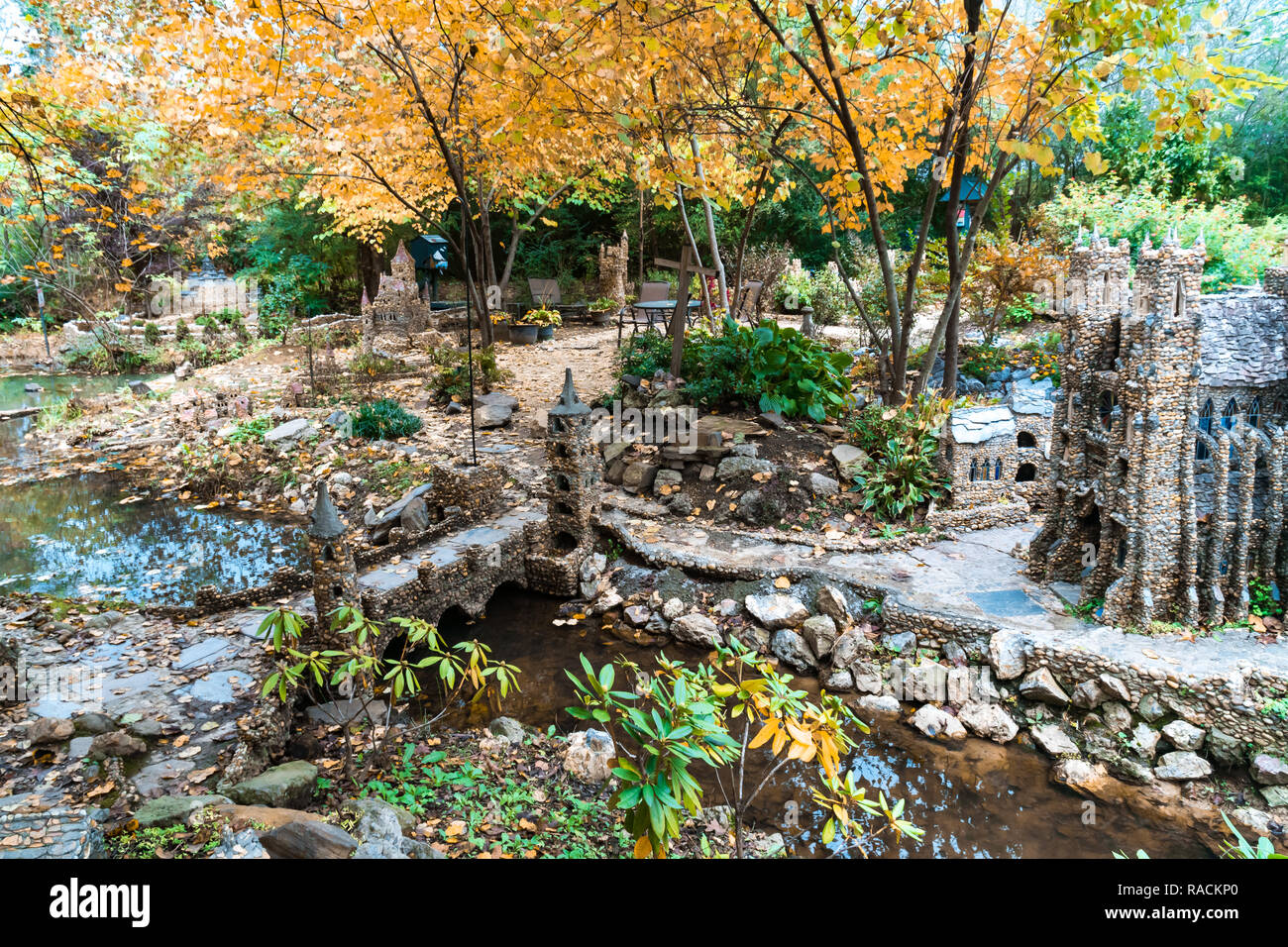 View of miniature versions of famous buildings around the world ...