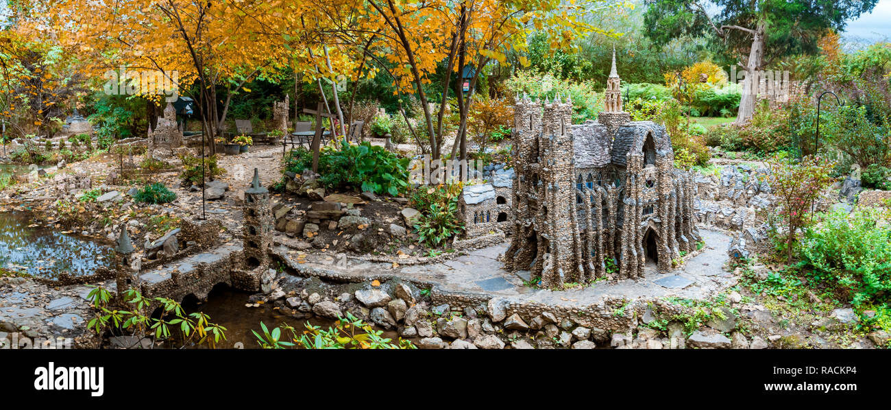 View of miniature versions of famous buildings around the world ...