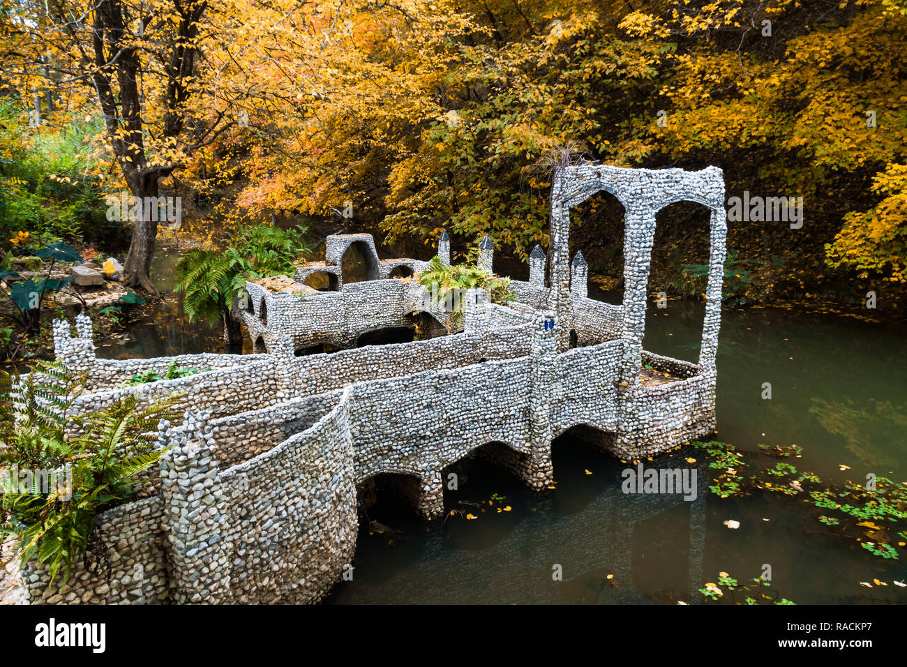 View of miniature versions of famous buildings around the world ...