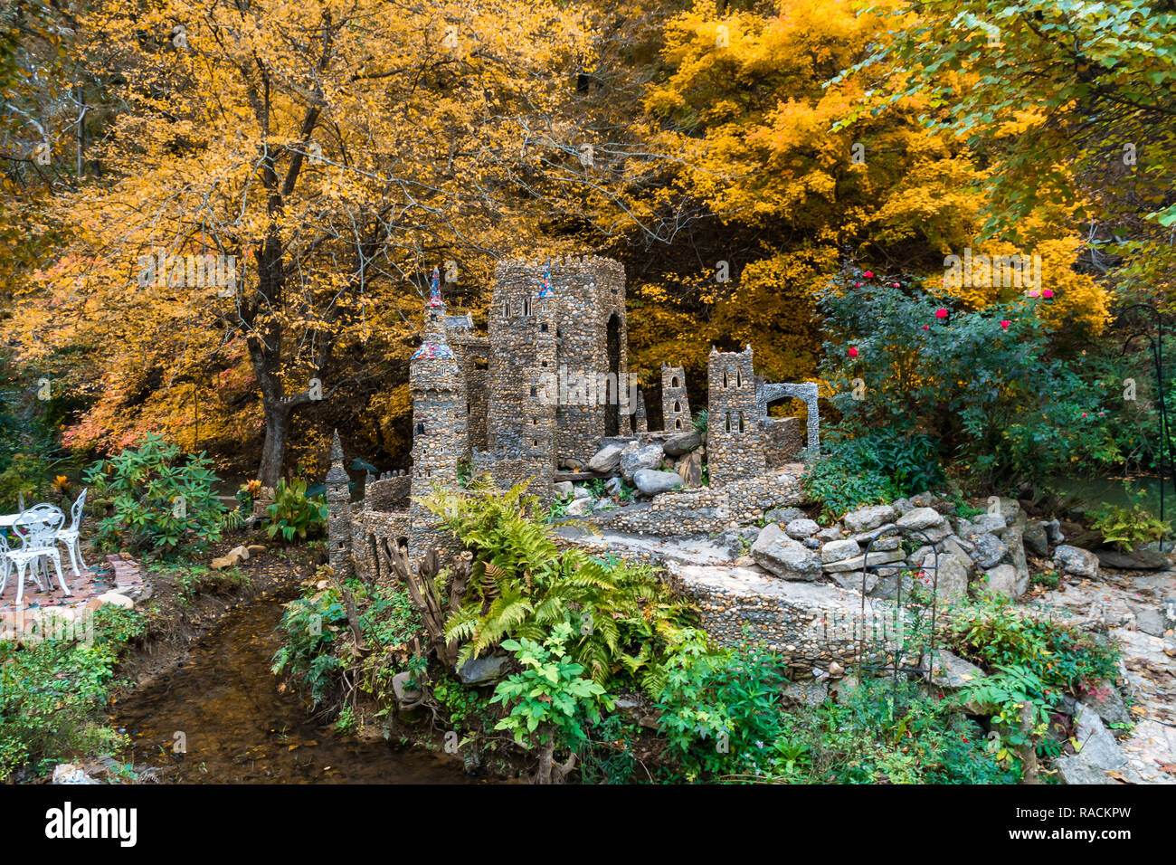 View of miniature versions of famous buildings around the world ...