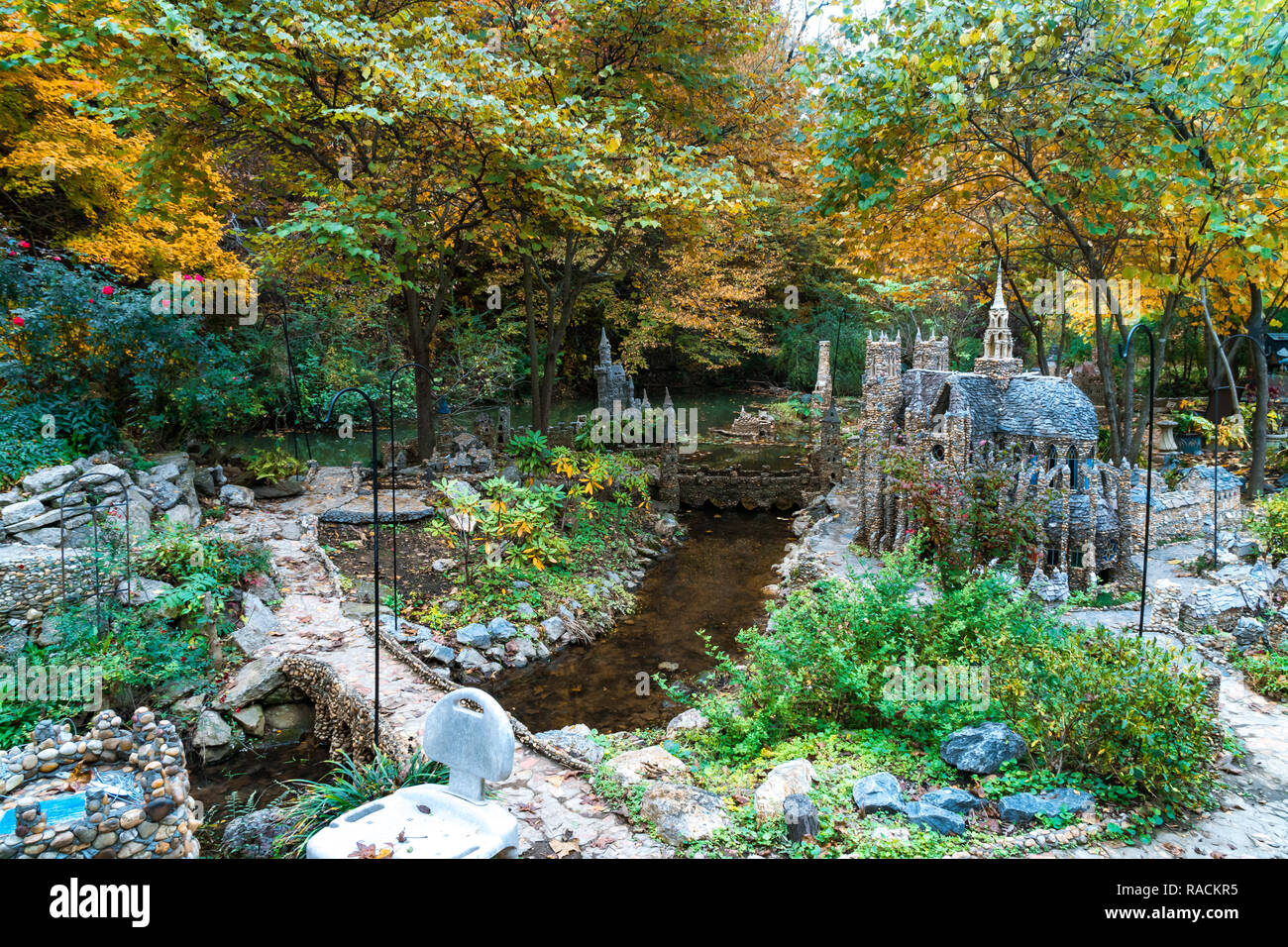 View of miniature versions of famous buildings around the world ...