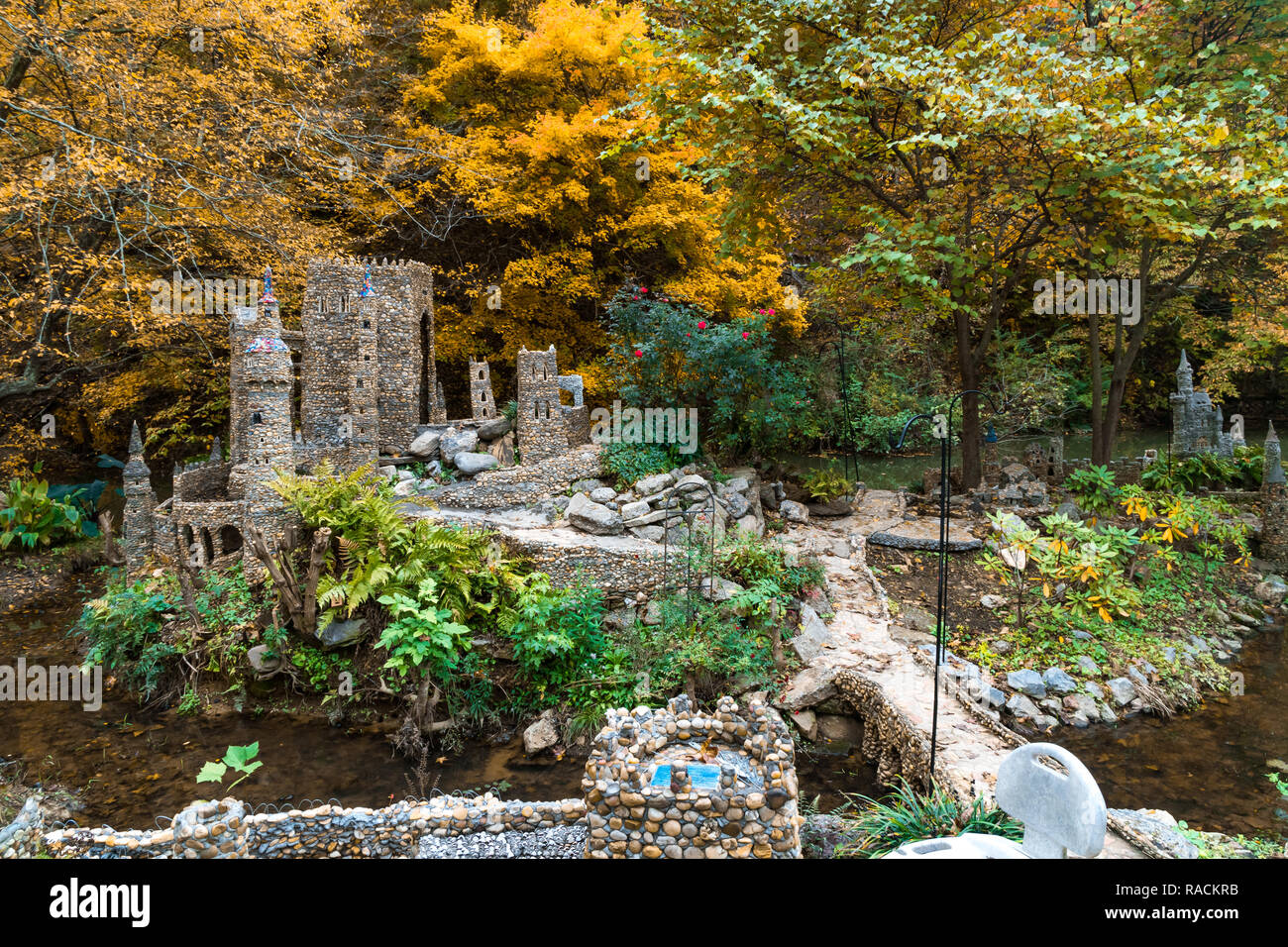 View of miniature versions of famous buildings around the world ...