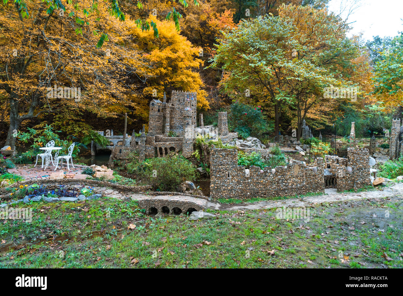View of miniature versions of famous buildings around the world ...