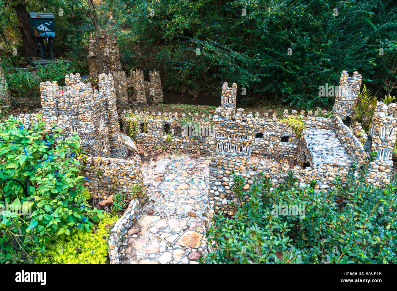 View of miniature versions of famous buildings around the world ...