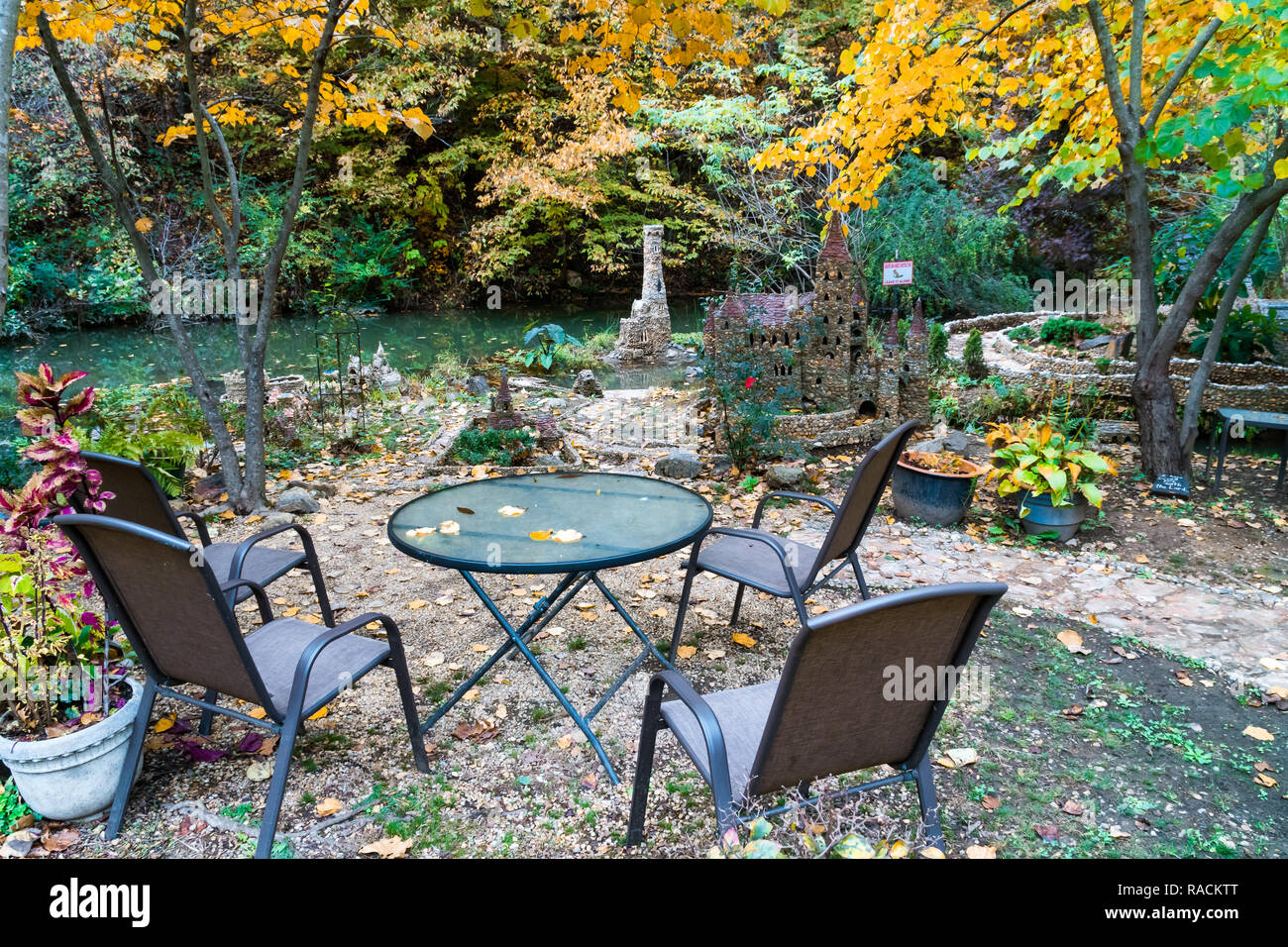 View of miniature versions of famous buildings around the world ...