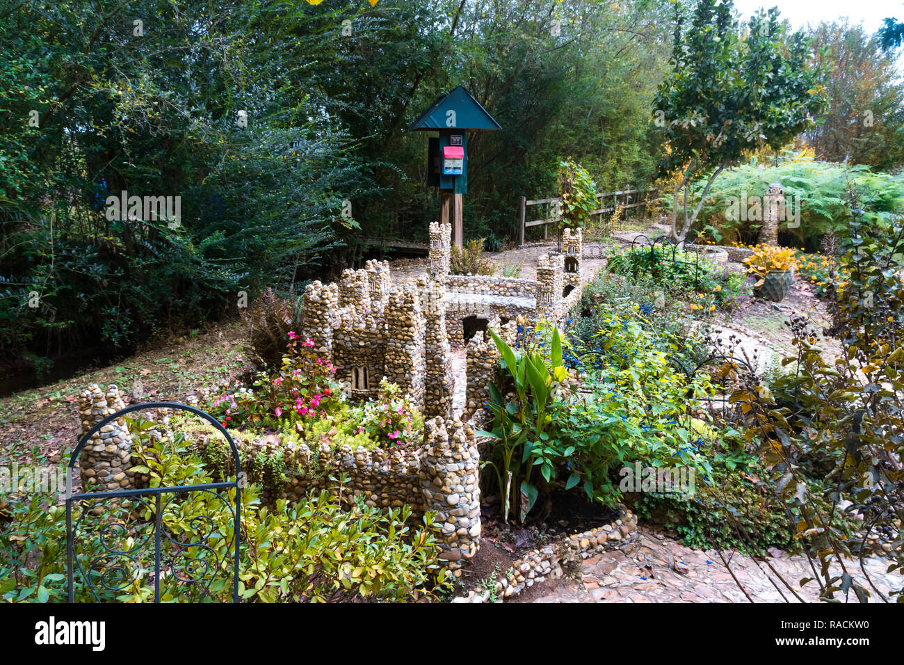 View of miniature versions of famous buildings around the world ...