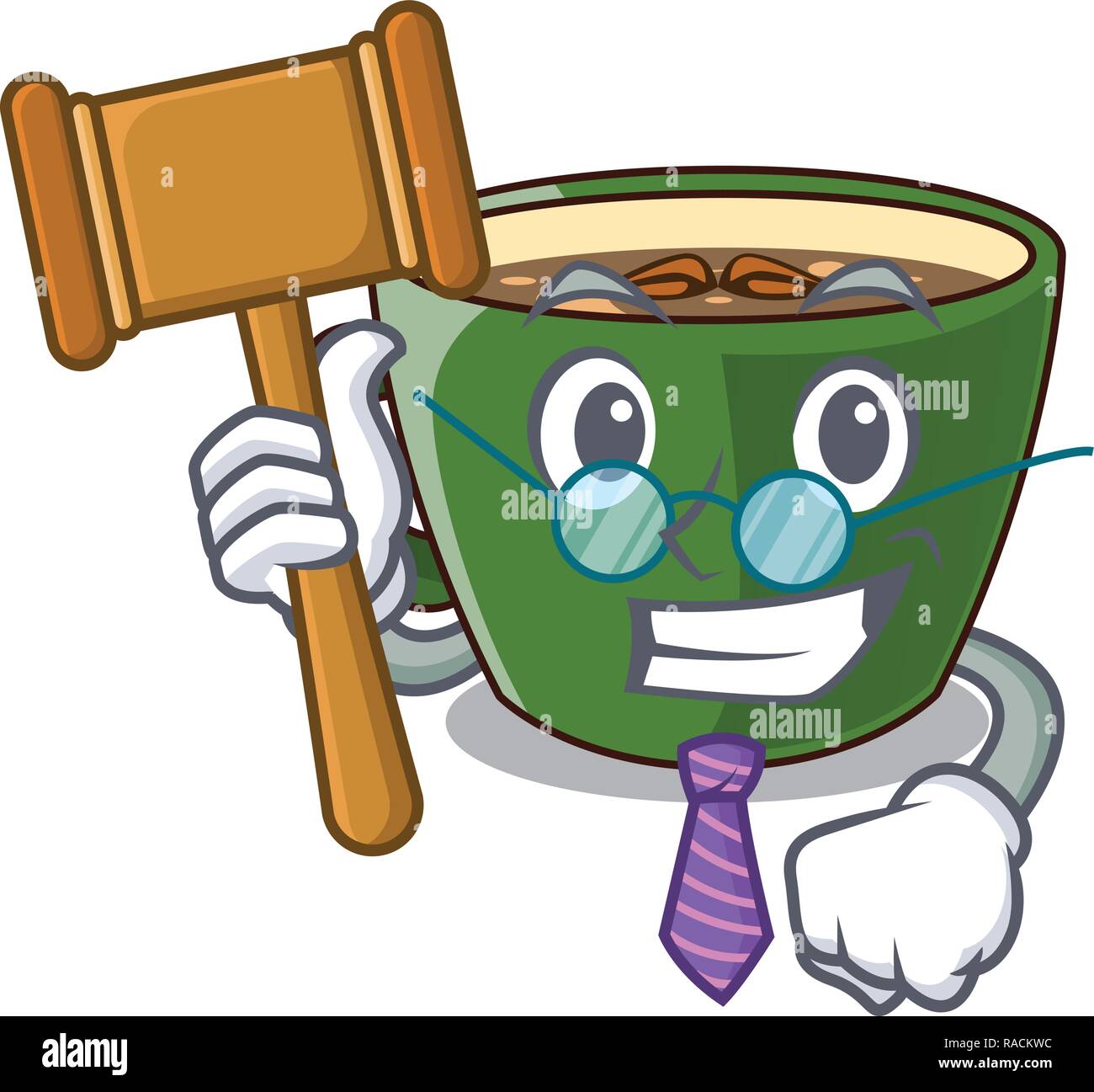 Judge indian masala tea isolated on mascot Stock Vector Image & Art - Alamy