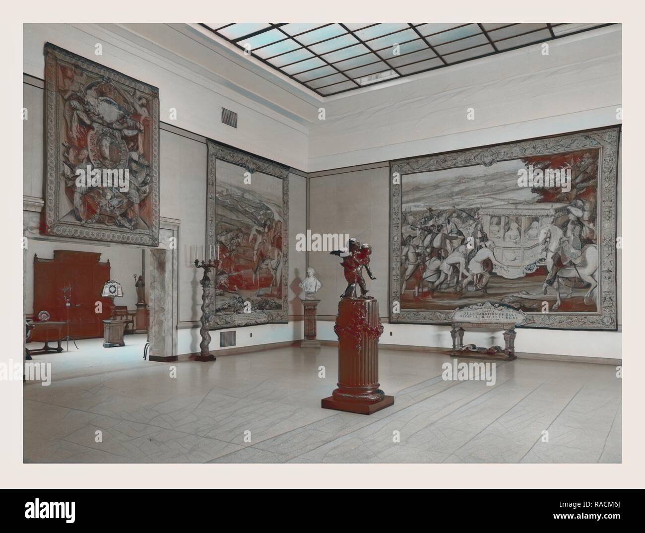 Gallery view with portière with chariot of triump. Reimagined by Gibon ...