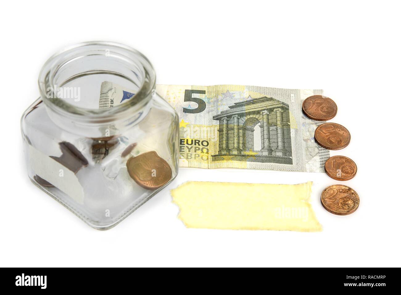 Dollar savings money jar banknote hi-res stock photography and images ...