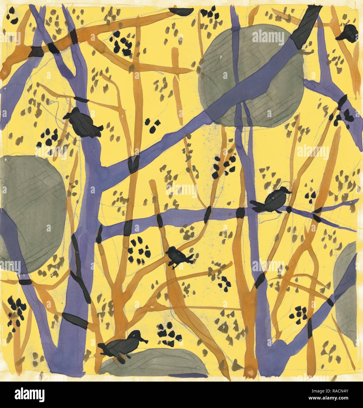Anna Zaliski, fine art of nature. Trees and birds in my garden 2 Anna ...