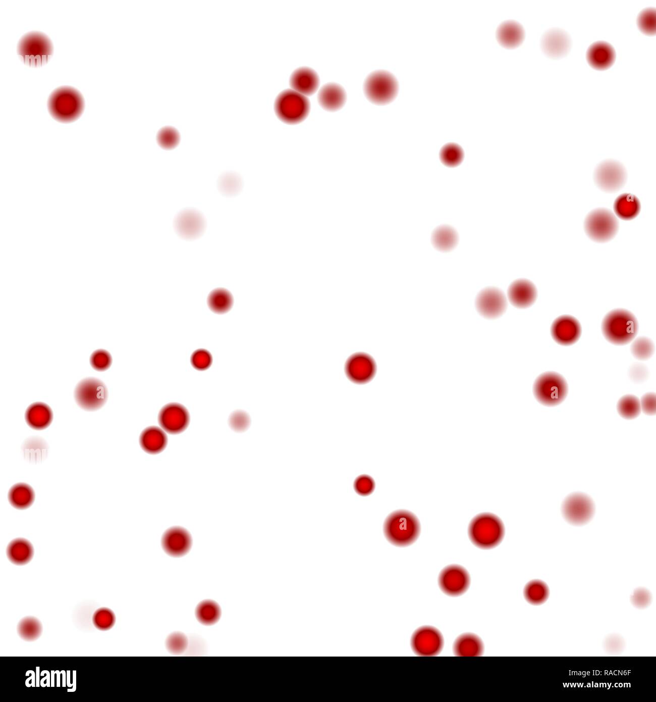 Red dots round isolated on white background Stock Photo - Alamy