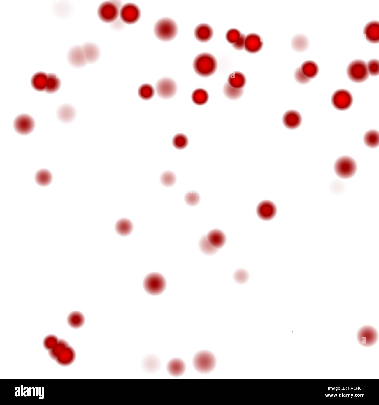 Red drops round isolated on white background Stock Photo - Alamy