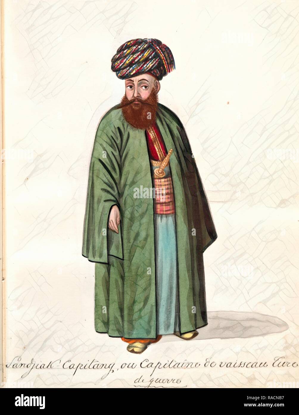Sandjiak capitany [sanjak kaptani], ou capitaine de vaisseau turc de ...