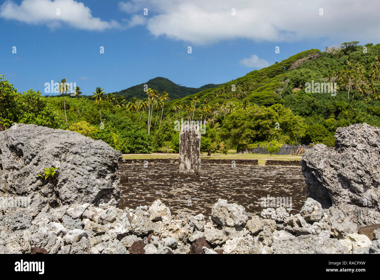 Taputapuatea marae, UNESCO World Heritage Site on Raiatea, Society ...