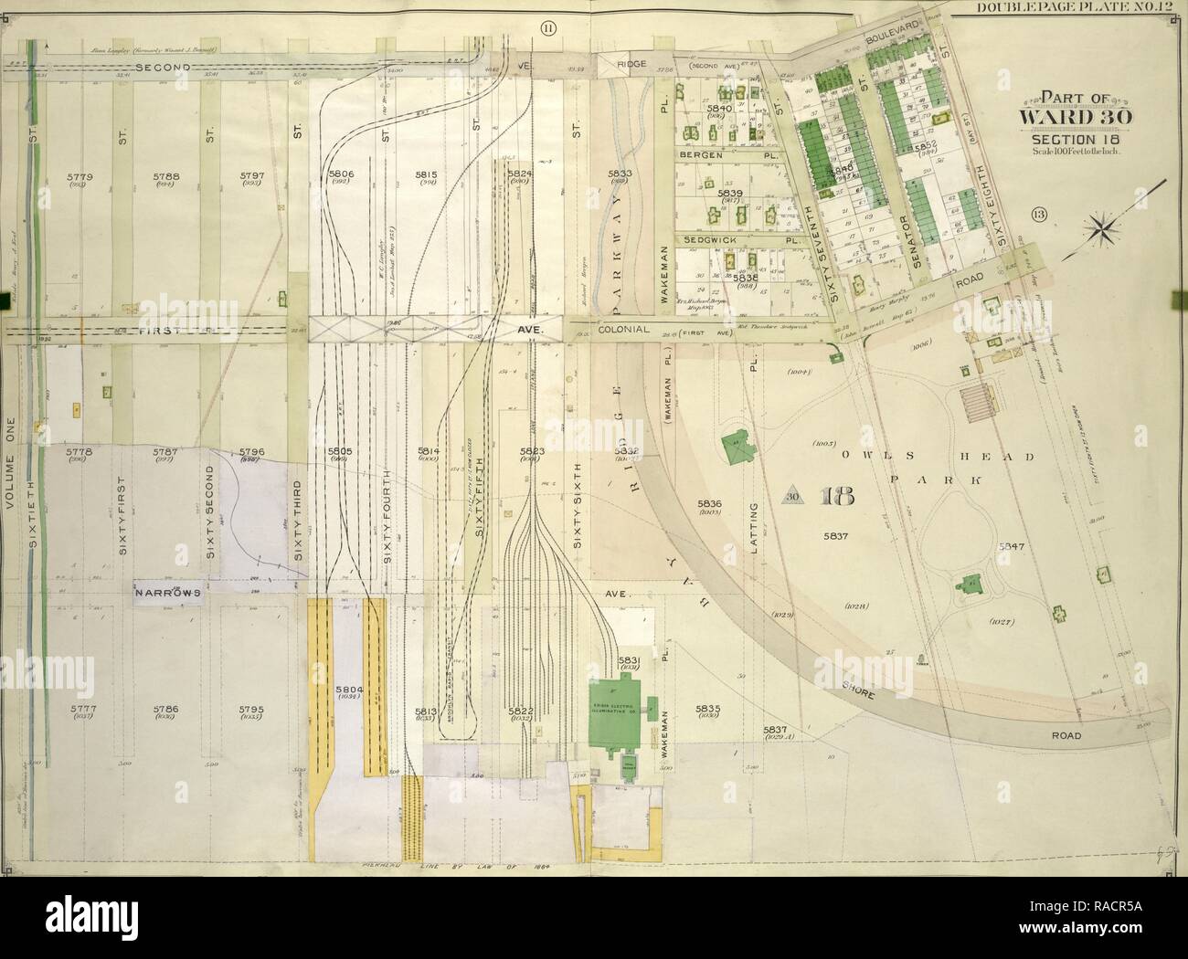 Brooklyn, Vol. 6, Double Page Plate No. 12, Part of Ward 30, Section 18 ...