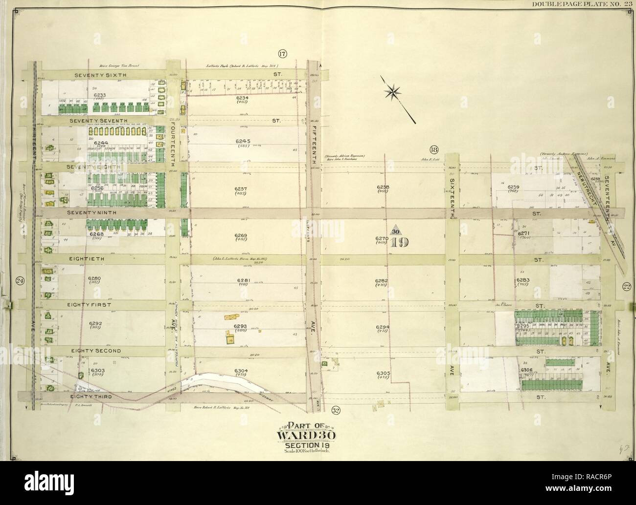 Brooklyn, Vol. 6, Double Page Plate No. 23, Part of Ward 30, Section 19 ...
