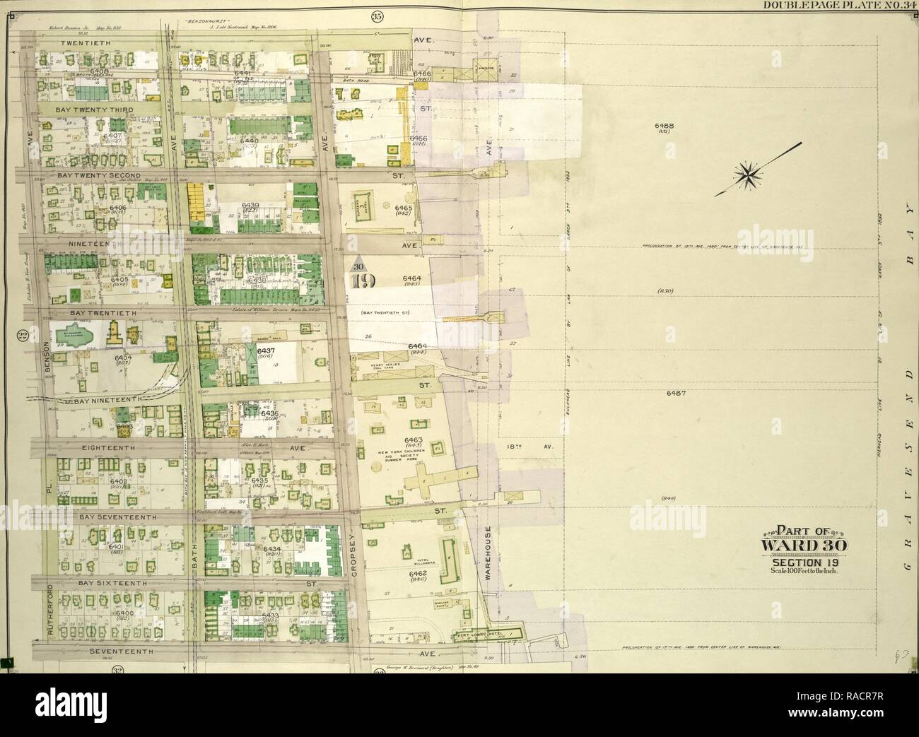 Brooklyn, Vol. 6, Double Page Plate No. 34, Part of Ward 30, Section 19 ...