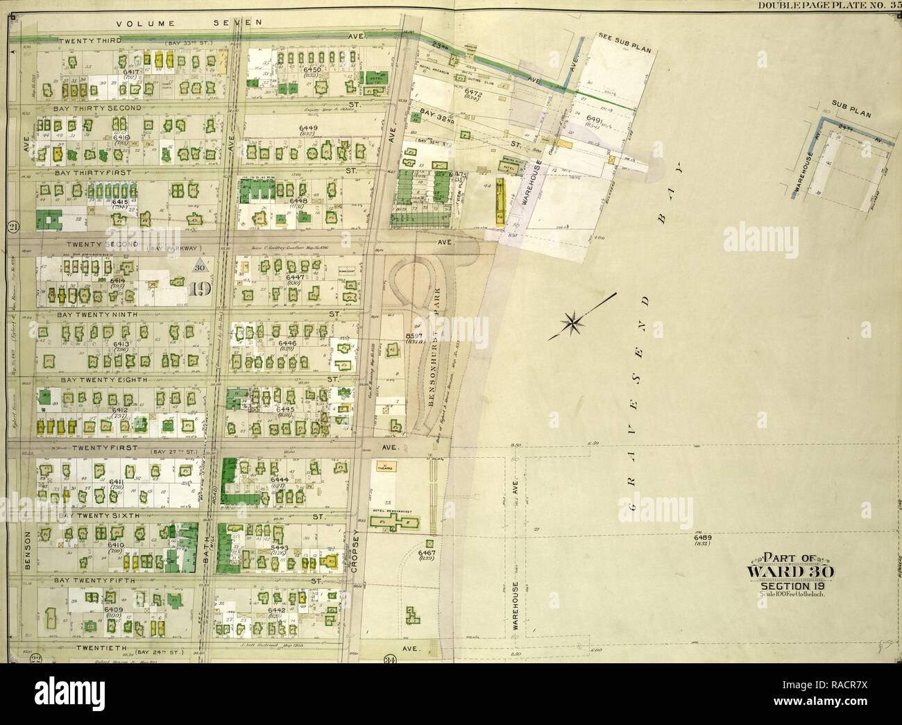 Brooklyn, Vol. 6, Double Page Plate No. 35, Part of Ward 30, Section 19 ...