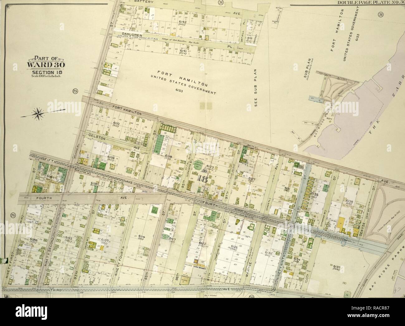 Brooklyn, Vol. 6, Double Page Plate No. 30, Part of Ward 30, Section 18 ...