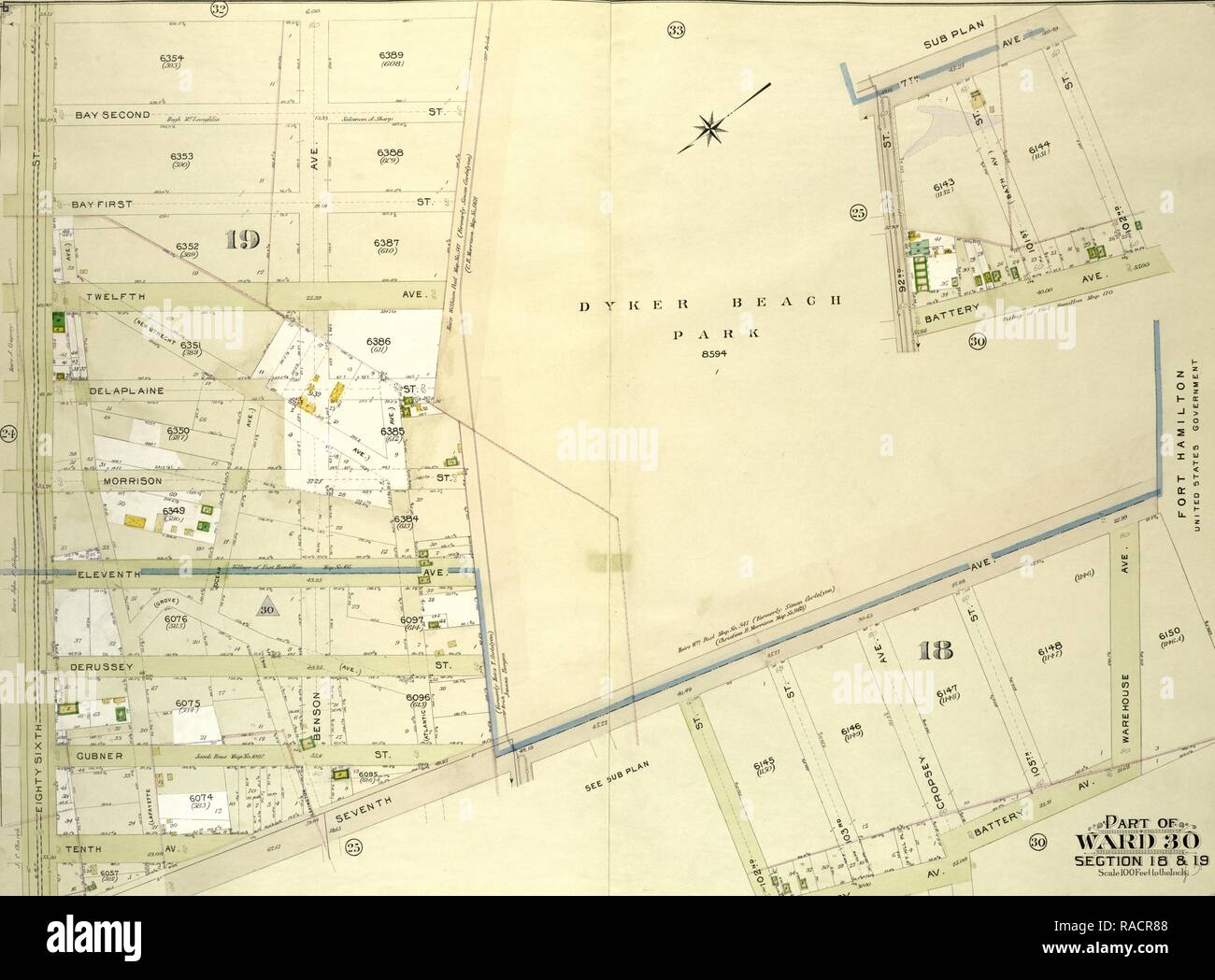Brooklyn, Vol. 6, Double Page Plate No. 31, Part of Ward 30, Sections ...