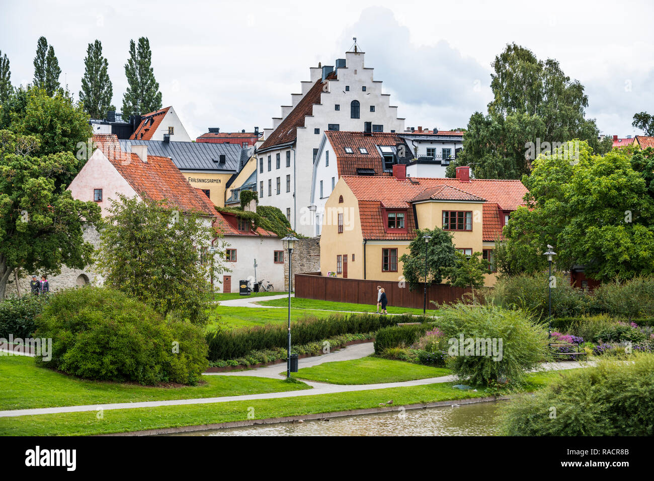 The town of Visby, UNESCO World Heritage Site, Gotland, Sweden ...