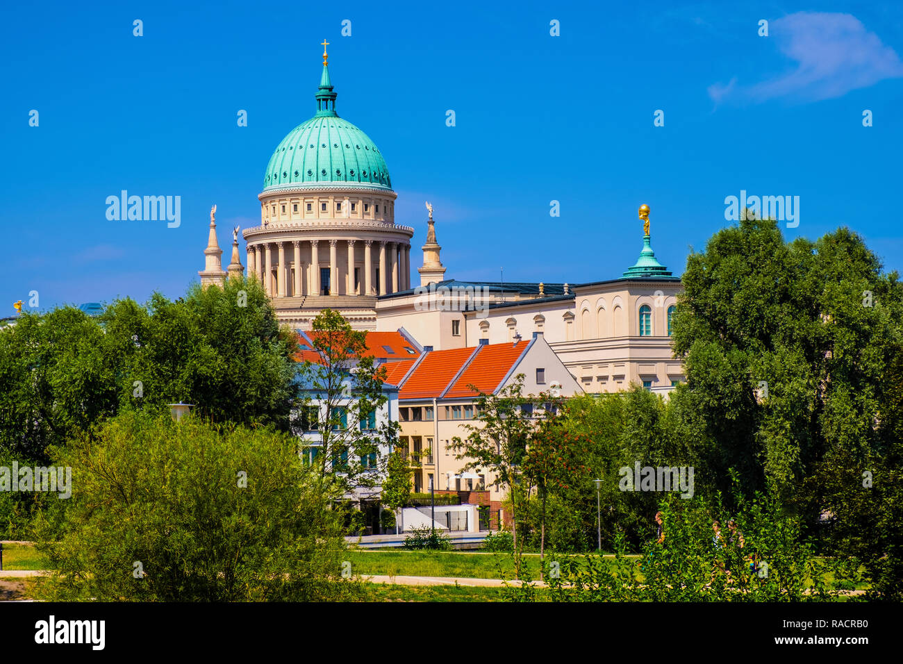 Potsdam, Brandenburg / Germany - 2018/07/29: Panoramic view of the ...