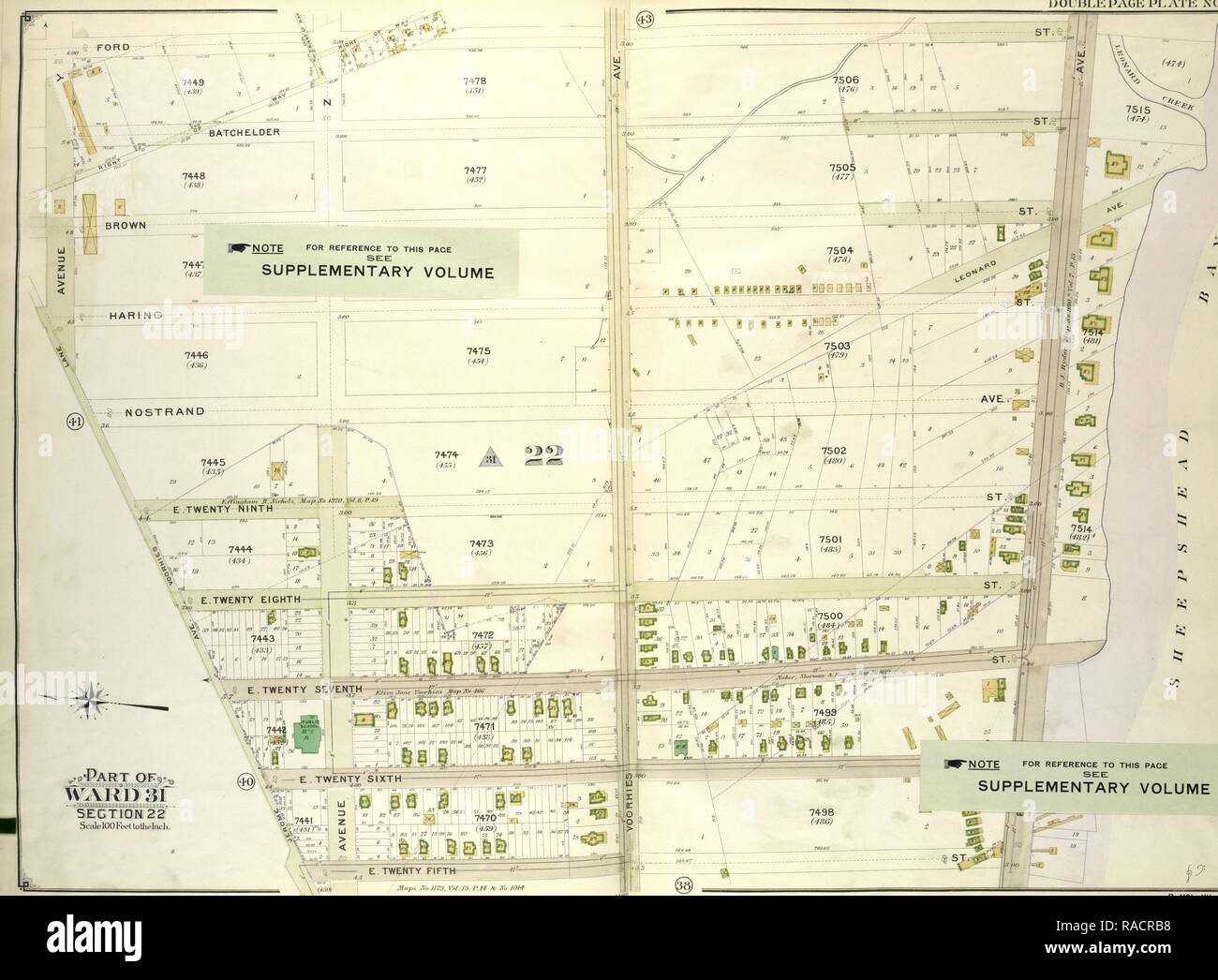 Brooklyn, Vol. 7, Double Page Plate No. 39, Part of Ward 31, Section 22 ...