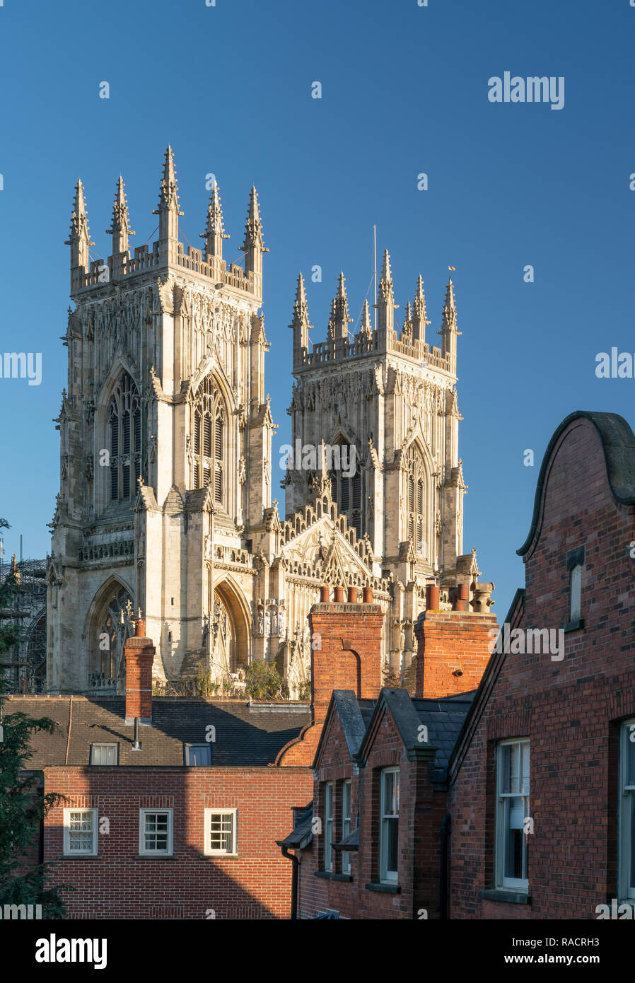 York Minster west bell towers, York, North Yorkshire, England, United ...