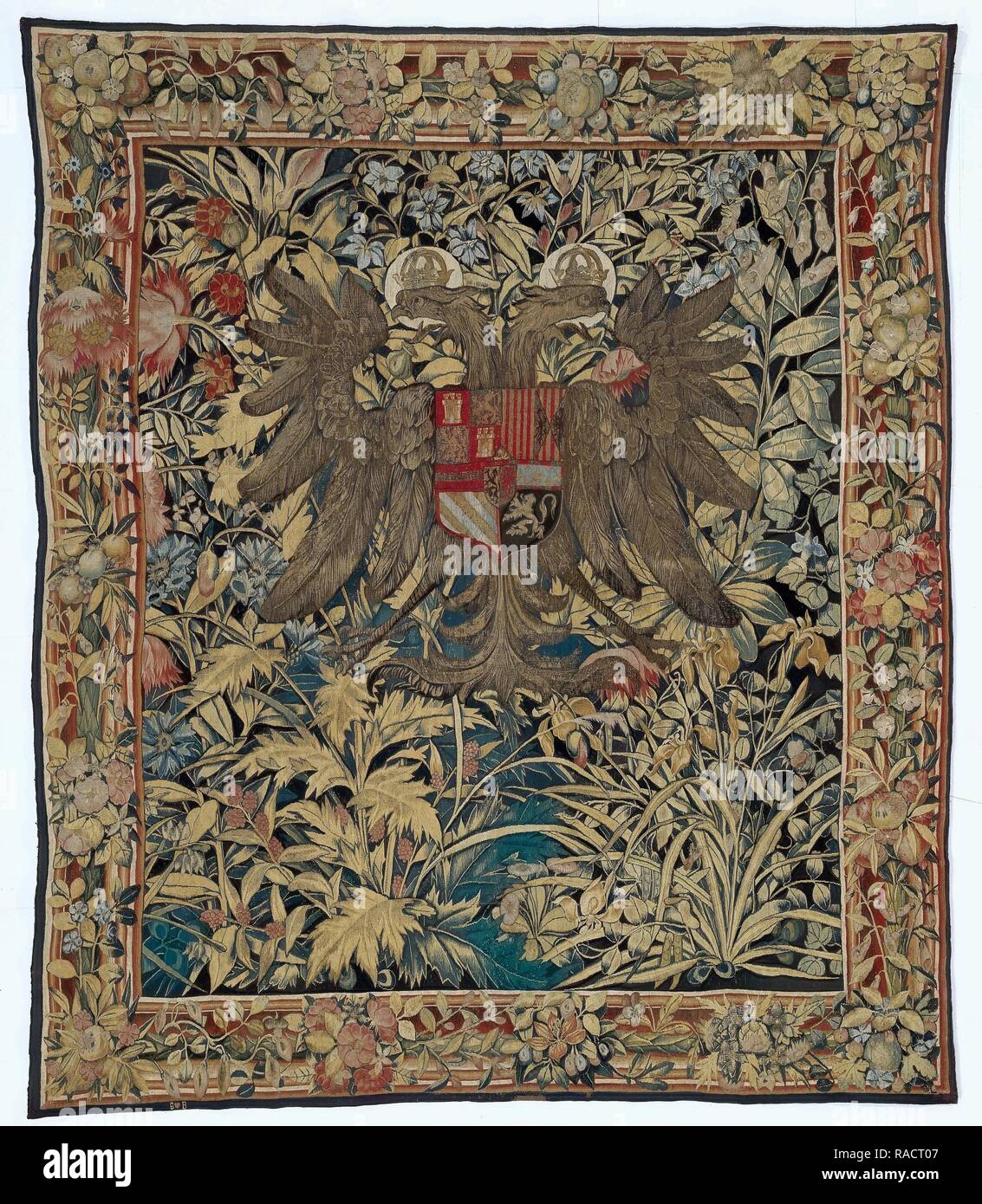 Tapestry with the arms of Emperor Charles V, Wilhelm de Pannemaker, c ...